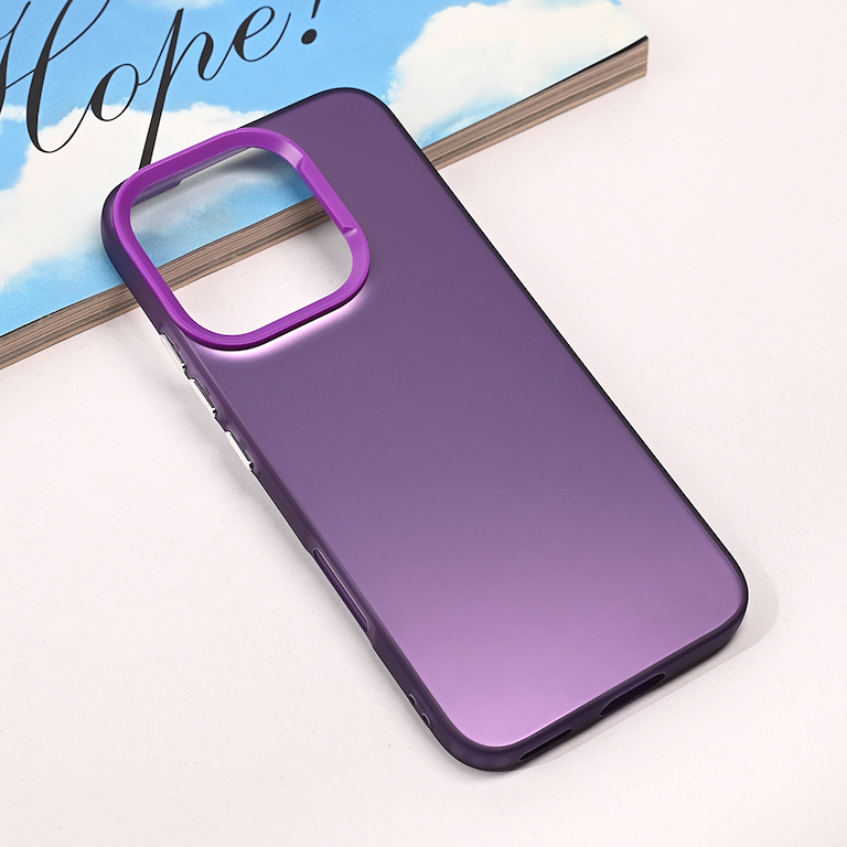 Zastitna maska (futrola) providna - Huawei Honor 400 Lite ljubicasta