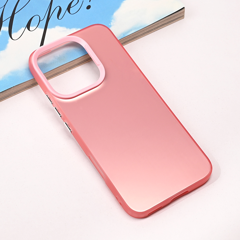 Zastitna maska (futrola) providna - Huawei Honor 400 Lite roze