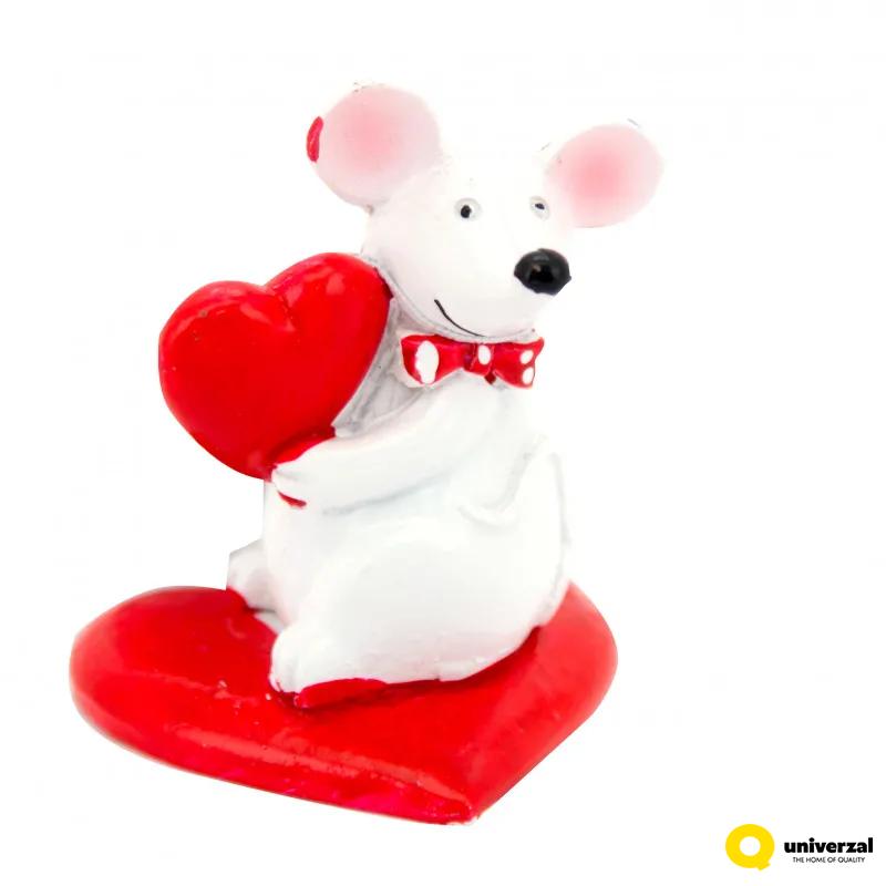 FIGURA MIŠ SA SRCEM POLIREZ 499400