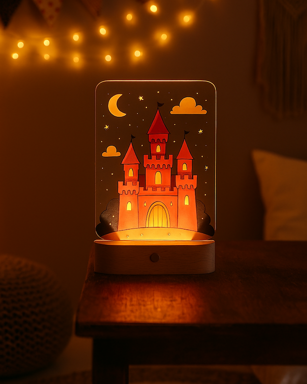 Bajkoviti Zamak UV klirit LED lampa