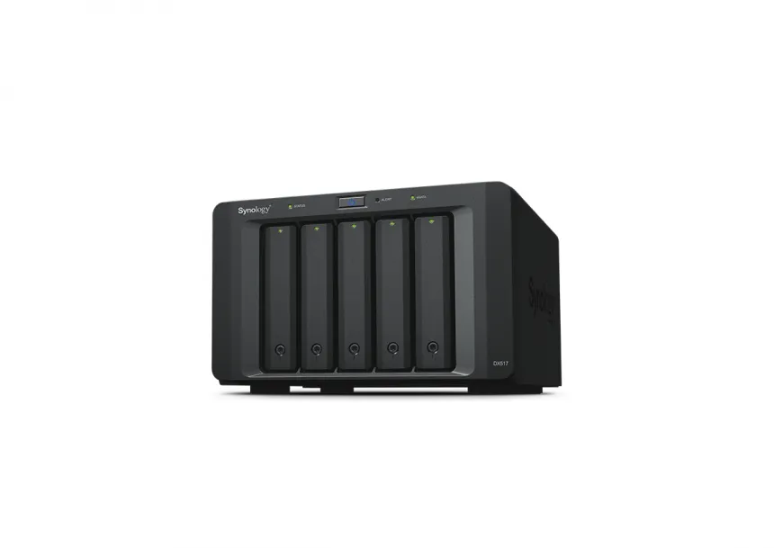 Backup server casing Synology Expansion Unit DX517 - 5 x 3.5"/2.5" SATA - DS1821+, DS1621xs+, DS1621+, DVA3221, DS1520+, DS920+, DS720+ 1 x eSata port