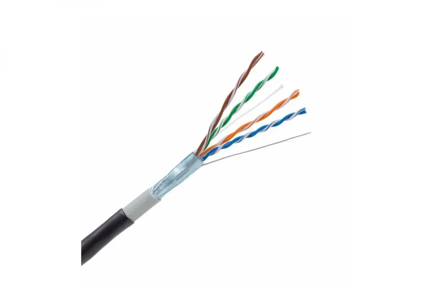 FTP eksterni kabl kat. 5E Draka UC300 S24 F/UTP 4P PE Outdoor - testiran do 300MHz, bez halogena, UV otporan, pogodan i za direktno ukopavanje; 802.3af/at/bt, Delta-EC, 3P, DNV, ABS & GHMT sertifi...