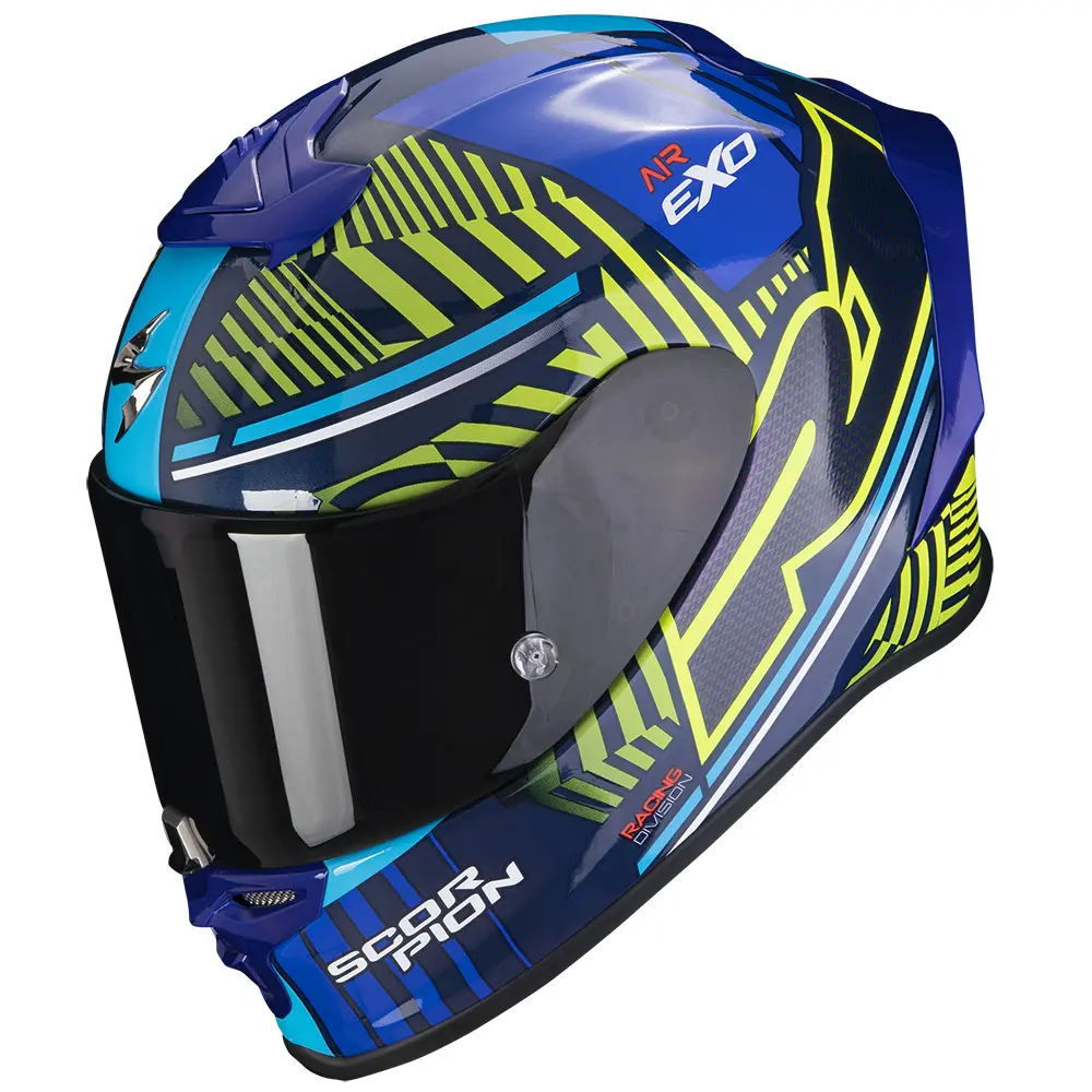Scorpion Kaciga za motor EXO-R1 EVO AIR VICTORY, Plavo-Žuta