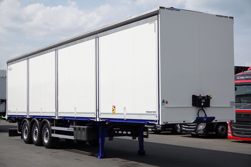 LeciTrailer KONTENER / KOFFER / OTWIERANE BOKI / MOCNA PODŁOGA SZYNA DESKA furgon poluprikolica