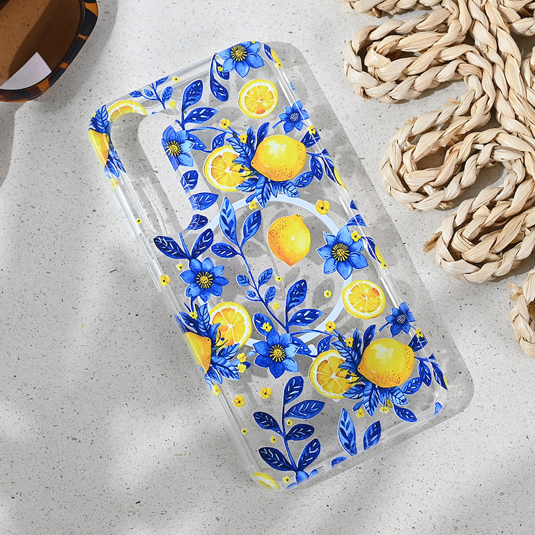 Zastitna maska (futrola) print Magsafe - Samsung S911B Galaxy S23 Mediteran Lemon