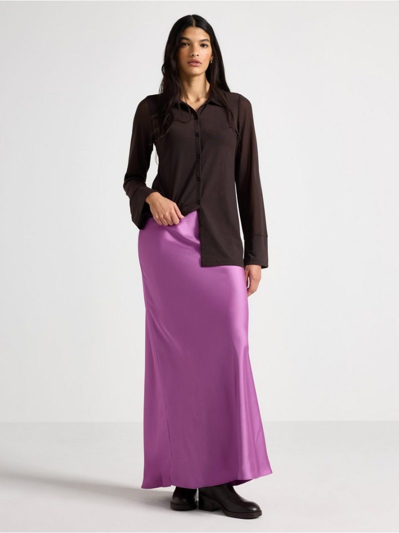 Suknja – Maxi skirt in satin