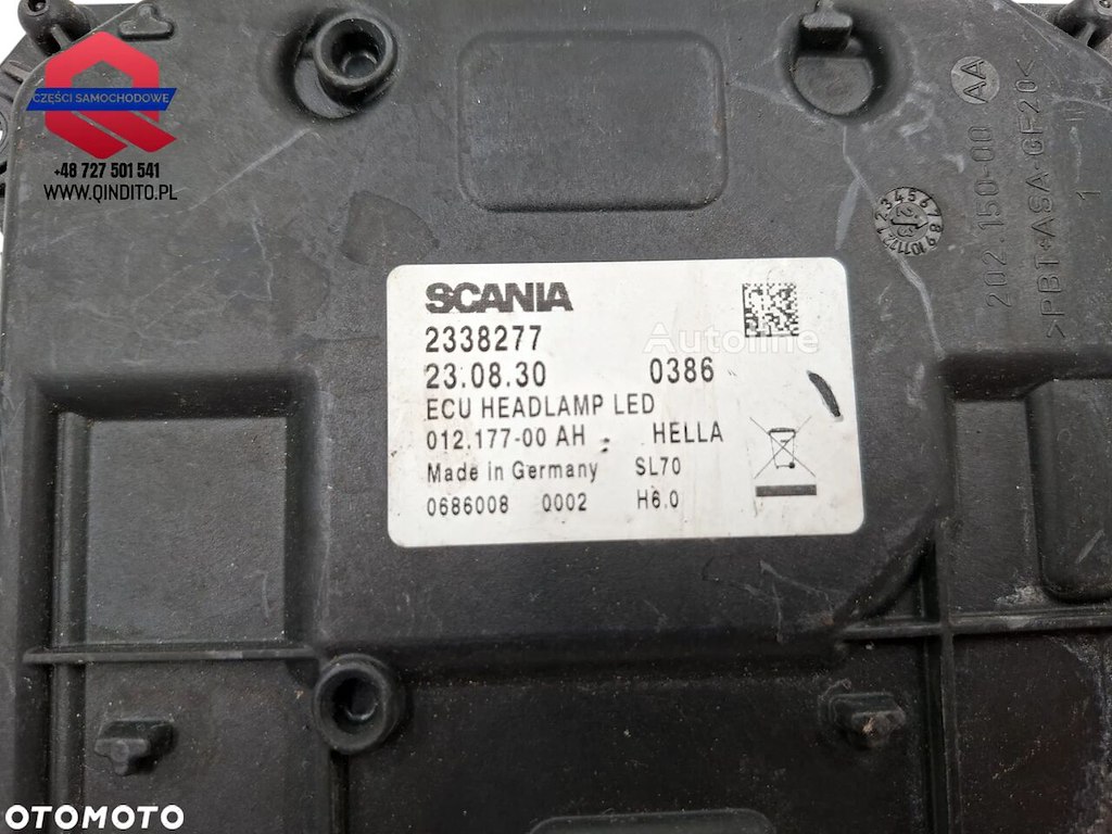 Scania PRZETWORNICA LAMPY XENON KSENON R S NTG 2338277 upravljačka jedinica za tegljača
