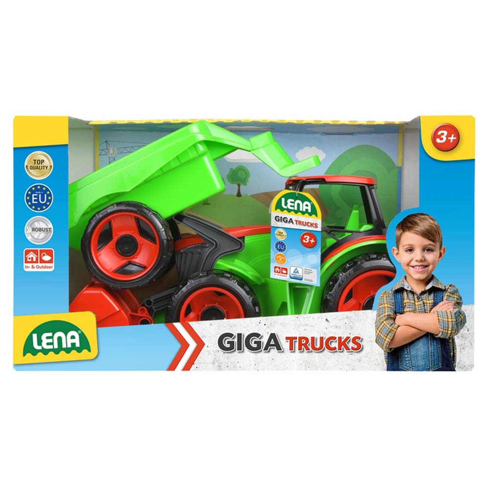 Lena Giga trucks traktor utovarivač sa prikolicom,
