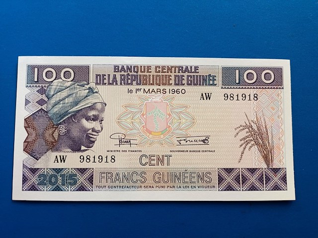 Gvineja 100 franc 2015
