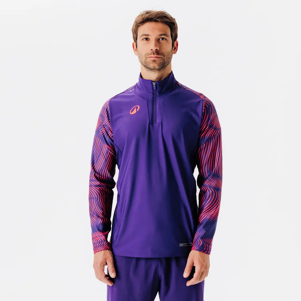 Ljubičasto-roze duks sa 1/2 rajsferšlusa VIRALTO WAVY CLUB