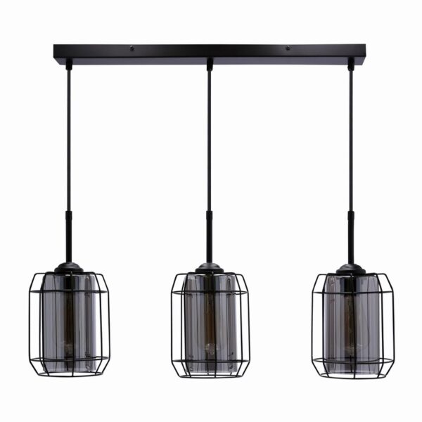 Jonera Viseća Lampa Crna 3x40W E27