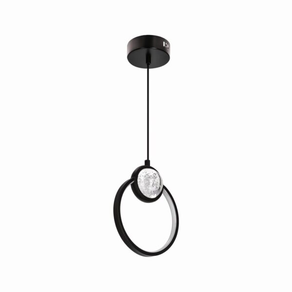 Lacrima Viseća Lampa Crna 15W LED 3000K