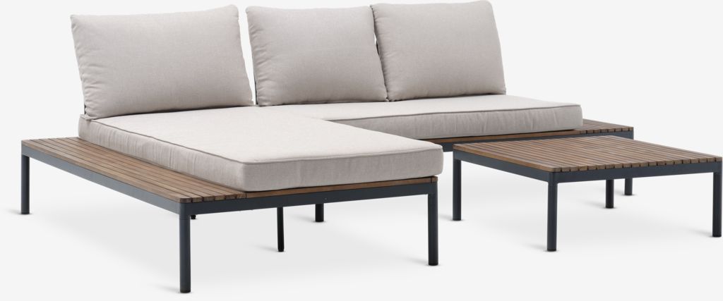 Lounge garnitura HOU sa lenj. 3os. tvrdo drvo