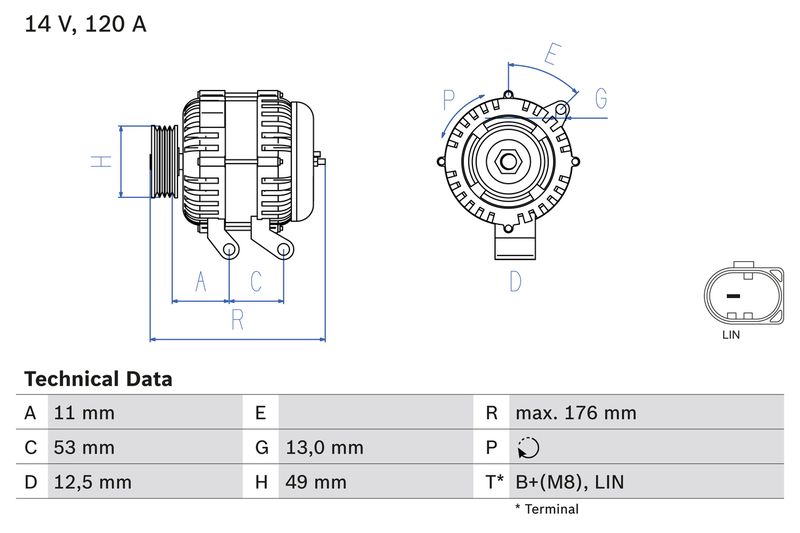 Alternator BOSCH 0 986 082 220