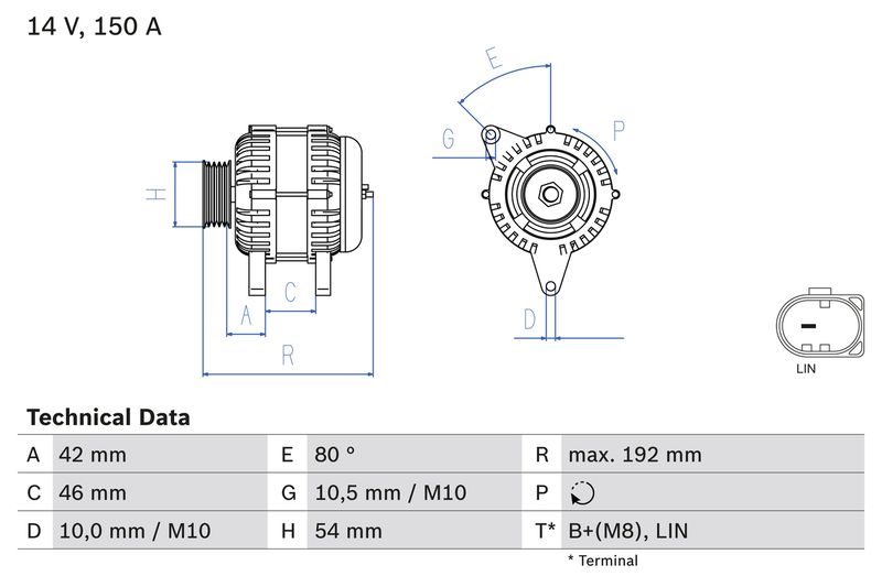 Alternator BOSCH 0 986 084 230
