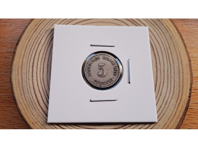 NEMACKA 5 PFENNIG 1912 GODINA KOVNICA A