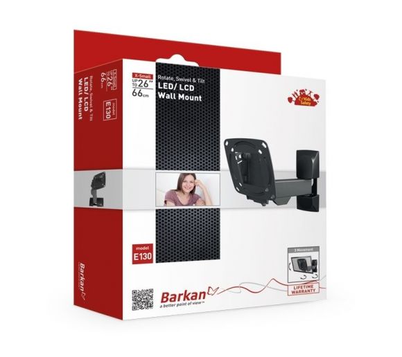 BARKAN - E130.B zidni nosač do 29 inča za televizore i monitore
