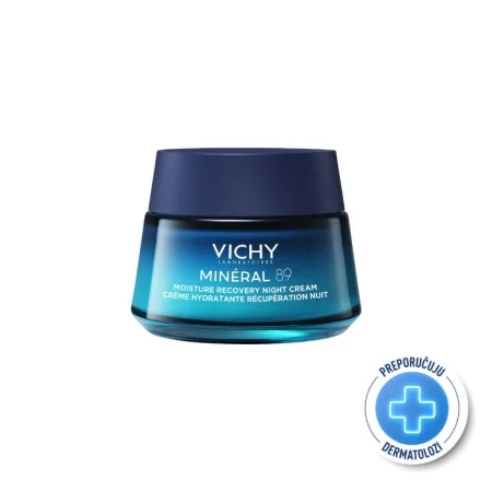 Vichy Mineral 89 Noćna krema za vraćanje vlažnosti, 50 ml