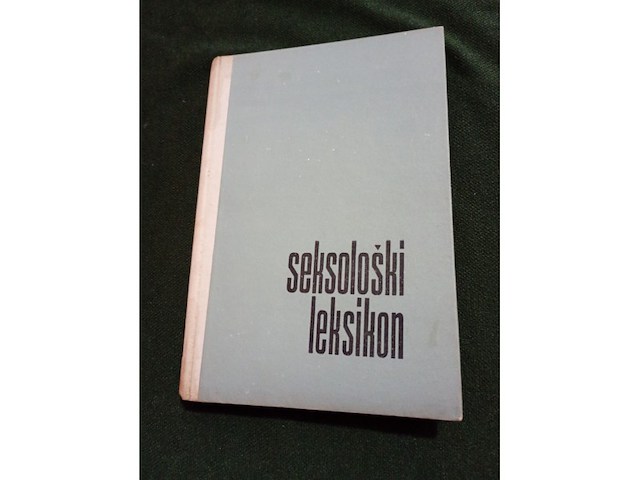 Seksološki leksikon dr. Marijan Košiček 1962