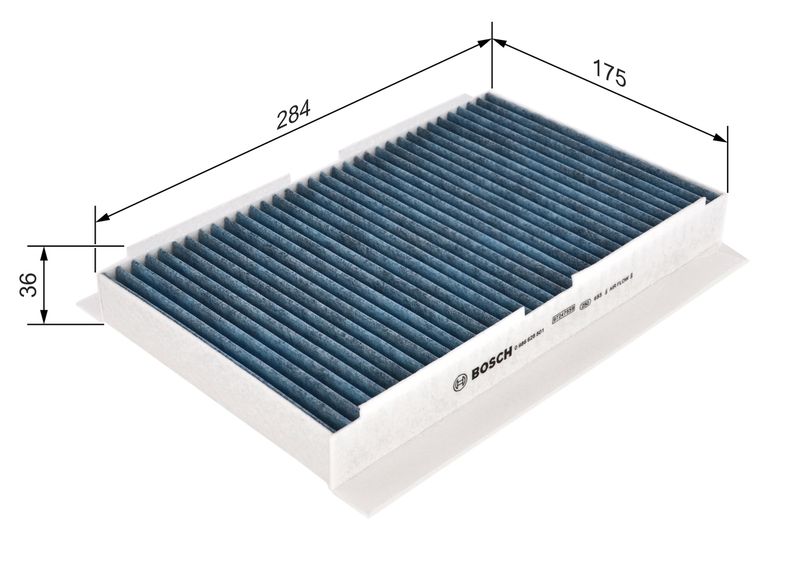 Filter, vazduh unutrašnjeg prostora BOSCH 0 986 628 501