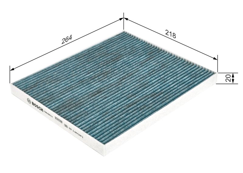 Filter, vazduh unutrašnjeg prostora BOSCH 0 986 628 514