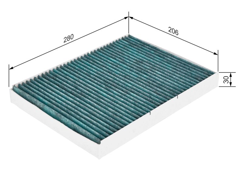 Filter, vazduh unutrašnjeg prostora BOSCH 0 986 628 509