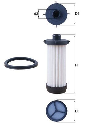 Hidraulični filter, automatski menjač KNECHT HX 232D