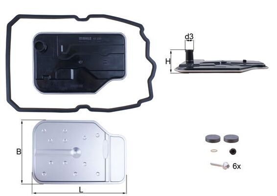 Hidraulični filter, automatski menjač KNECHT HX 230 KIT