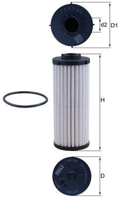 Hidraulični filter, automatski menjač KNECHT HX 190D