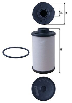 Hidraulični filter, automatski menjač KNECHT HX 132D