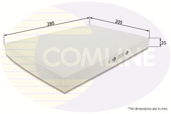 Filter, vazduh unutrašnjeg prostora COMLINE EKF112