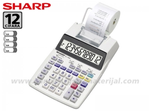 SHARP EL-1750V računska mašina sa 12 cifara i trakom (bez adaptera)