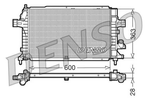 Hladnjak, hlađenje motora DENSO DRM20102
