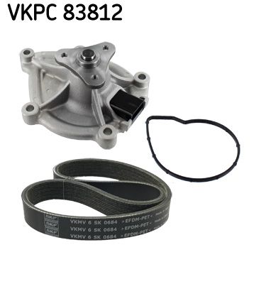 Pumpa za vodu + garnitura klinastog rebrastog kaiša SKF VKMC 33843