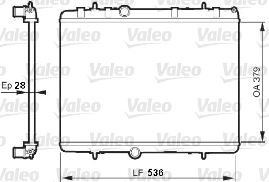Hladnjak, hlađenje motora VALEO 735608