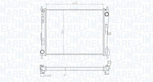 Hladnjak, hlađenje motora MAGNETI MARELLI 350213165300