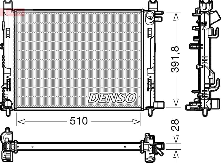 Hladnjak, hlađenje motora DENSO DRM23109