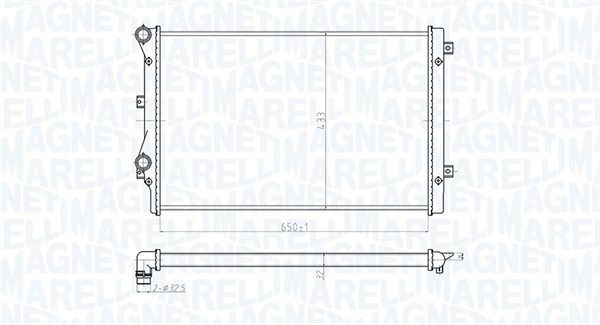 Hladnjak, hlađenje motora MAGNETI MARELLI 350213852000