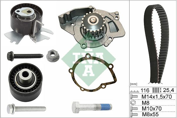 Pumpa za vodu + komplet zupčastog kaiša Schaeffler INA 530 0558 31