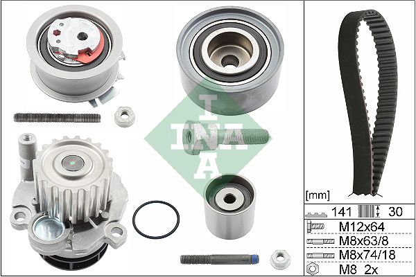 Pumpa za vodu + komplet zupčastog kaiša Schaeffler INA 530 0463 30