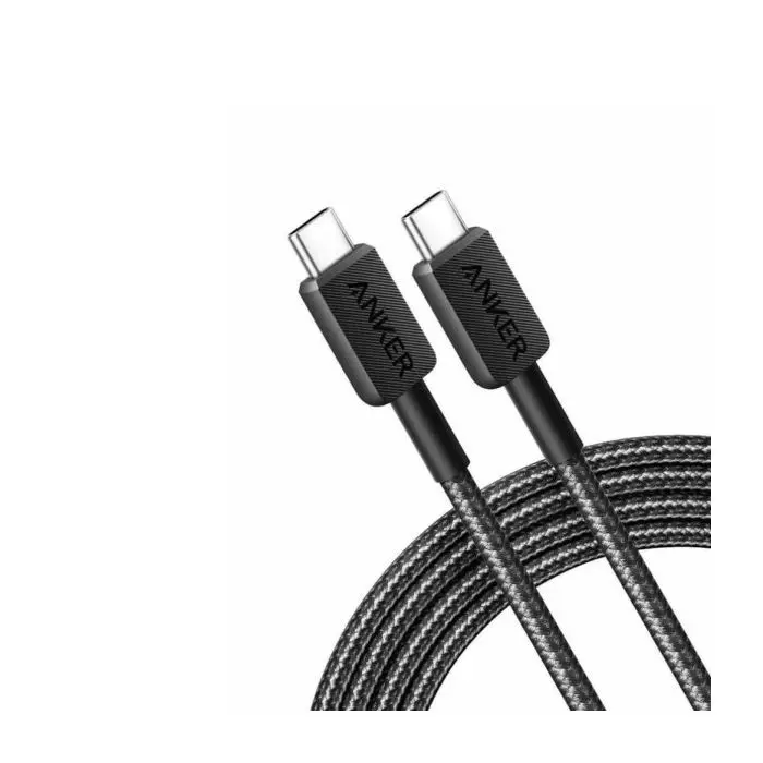 ANKER USB-C KABL USB-C to USB-C Cable 3ft 240W Braided Black