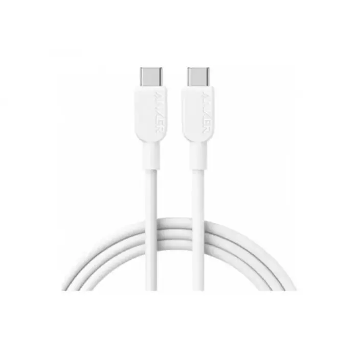 ANKER USB-C KABL USB-C to USB-C Cable 6ft 240W Braided White
