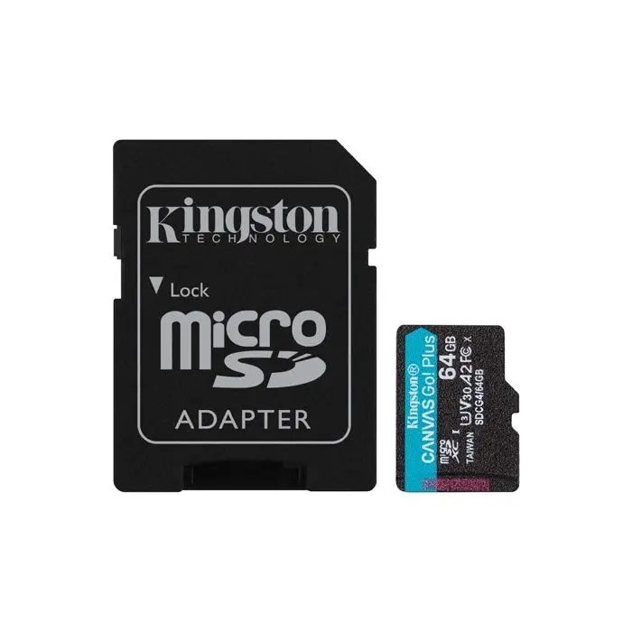 Kingston MEMORIJSKA KARTICA SDCG4/64GB microSD+adapt