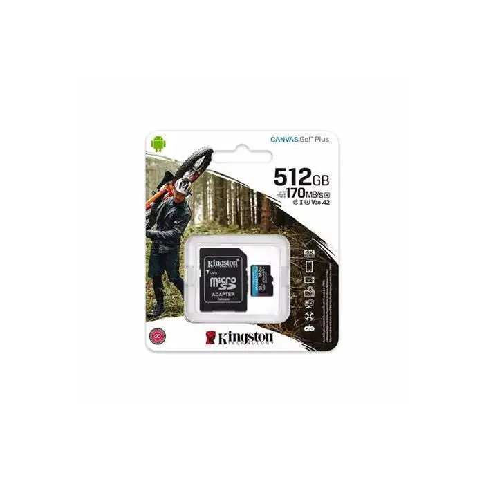 Kingston MEMORIJSKA KARTICA SDCG4/512GB microSD+adapt