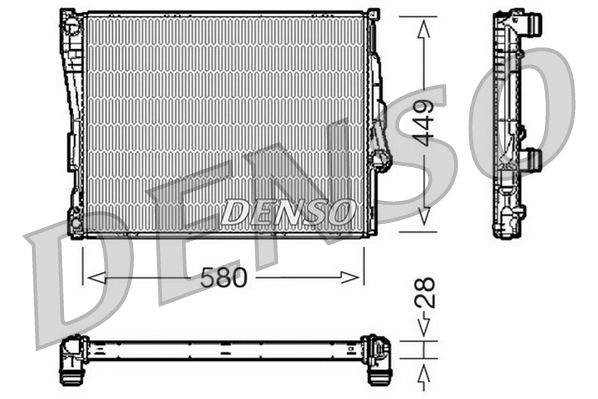 Hladnjak, hlađenje motora DENSO DRM05069