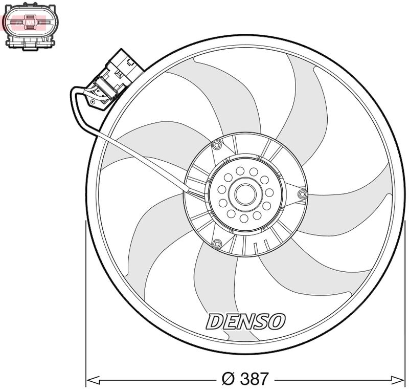 Ventilator hladnjaka DENSO DER20017