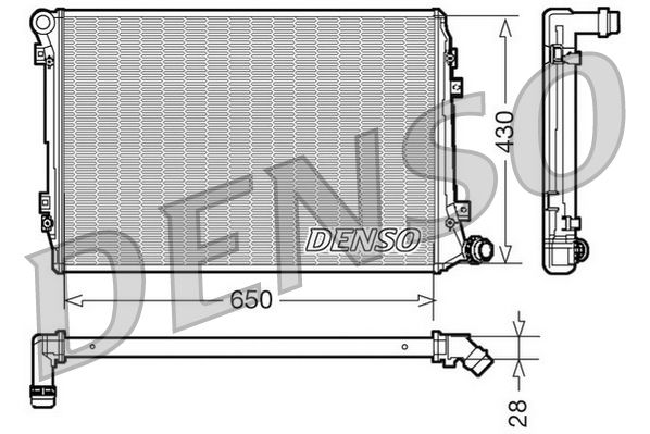 Hladnjak, hlađenje motora DENSO DRM32037