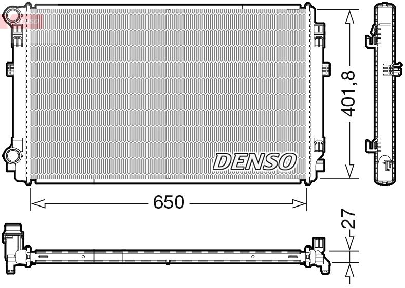 Hladnjak, hlađenje motora DENSO DRM32048