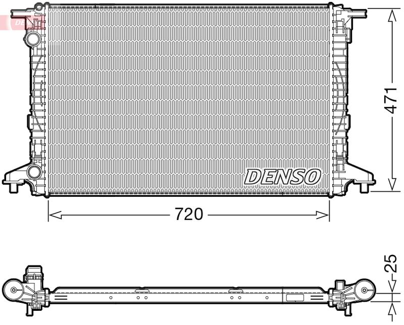 Hladnjak, hlađenje motora DENSO DRM02043