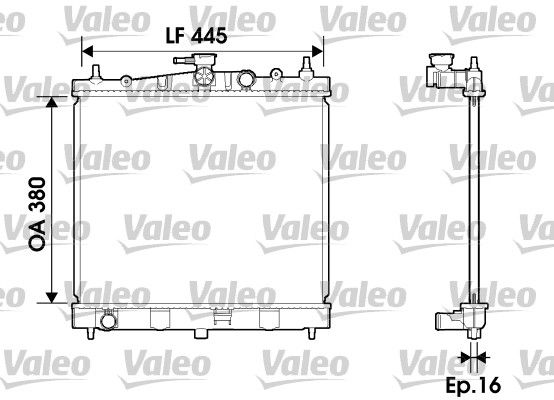 Hladnjak, hlađenje motora VALEO 734246